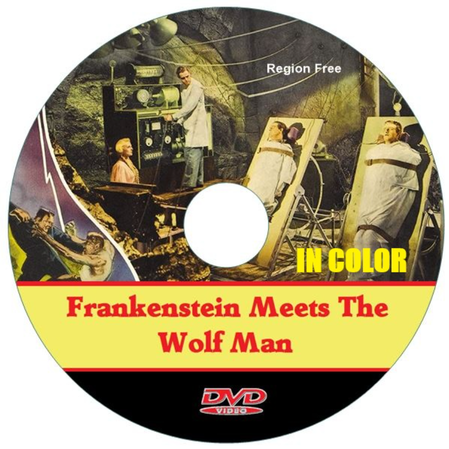 Frankenstein Meets The Wolf Man in Color DVD | CLASSIC COLORIZED MOVIES